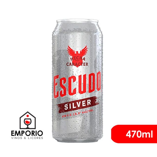 Cerveza Escudo Silver Lata 470ml